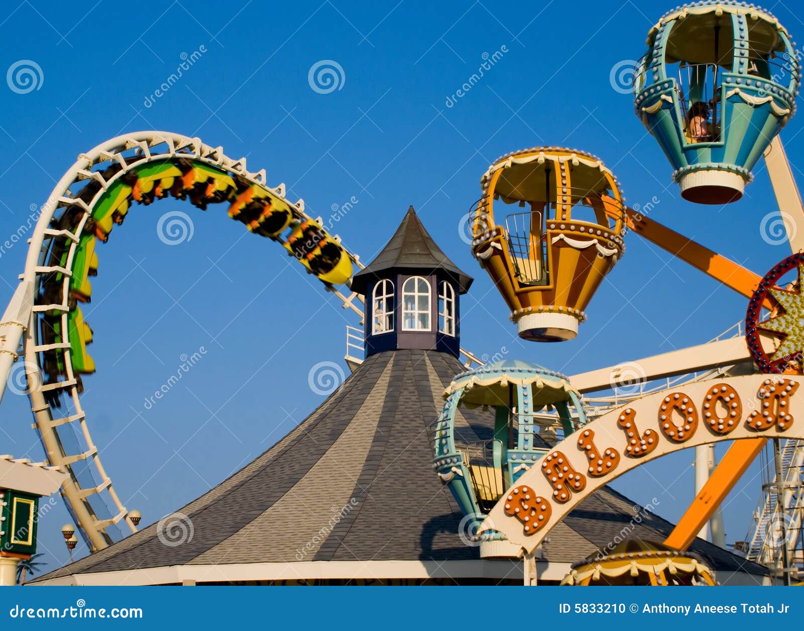 Amusement Rides stock photo. Image of colorful, blue, ferris - 5833210
