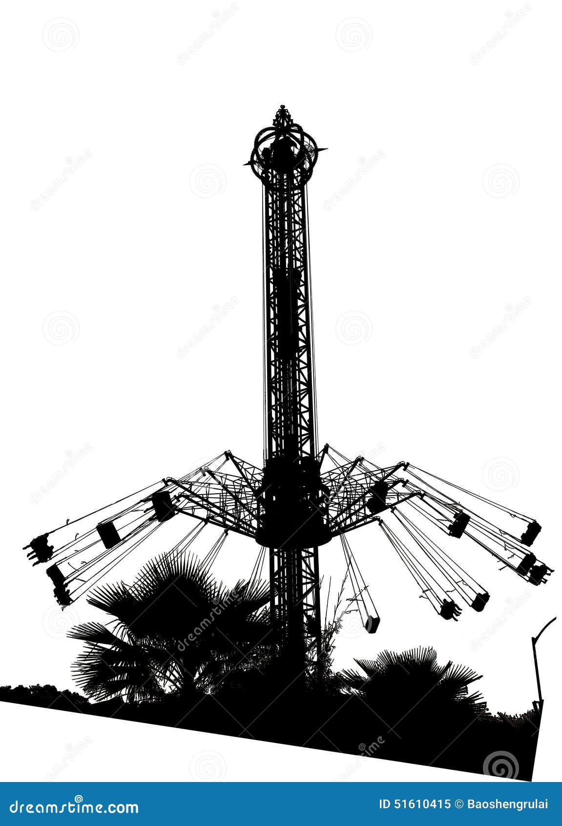 Amusement Rides stock image. Image of ferriswheel, vacation - 51610415
