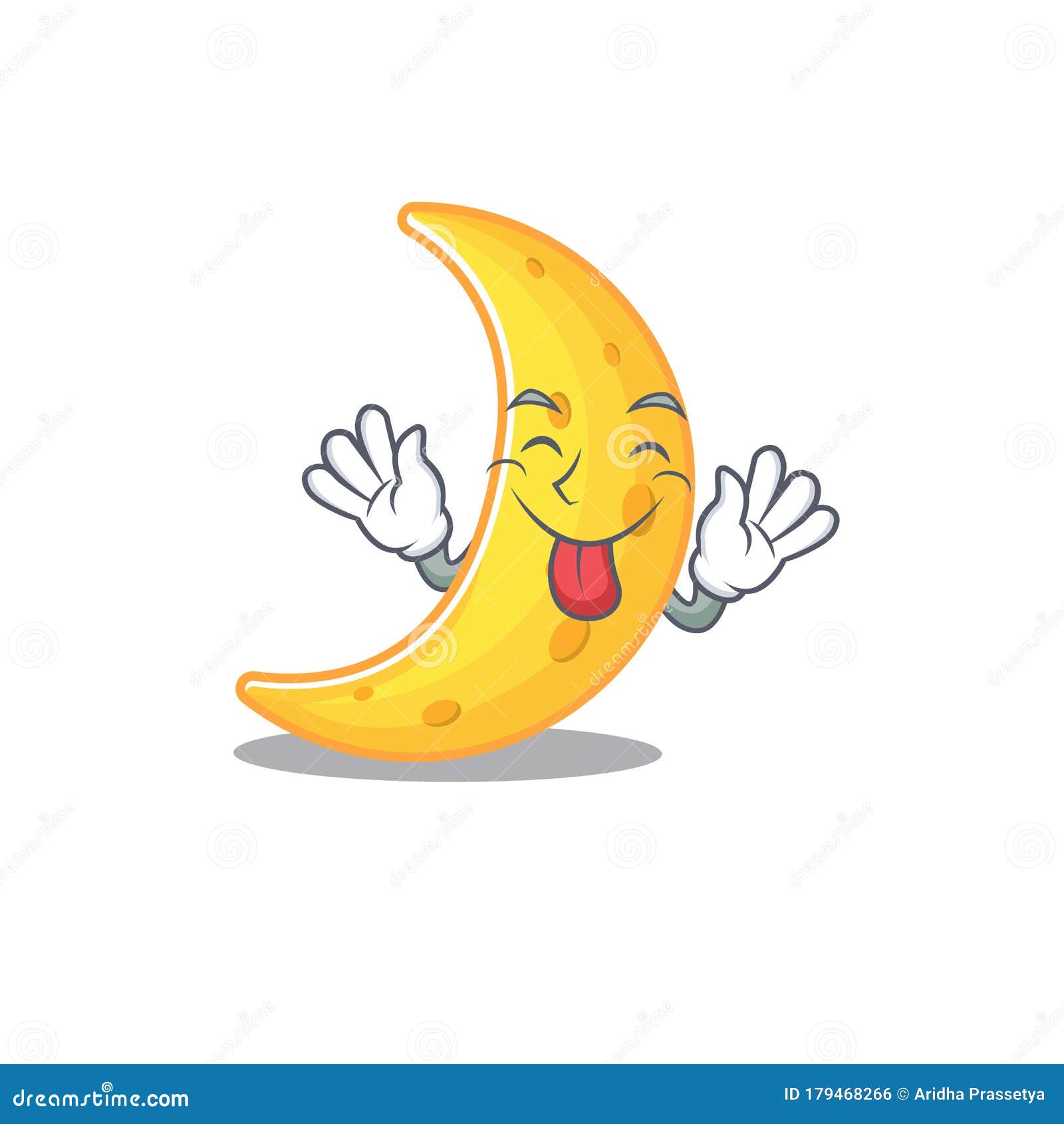 Cartoon Moon Without Face