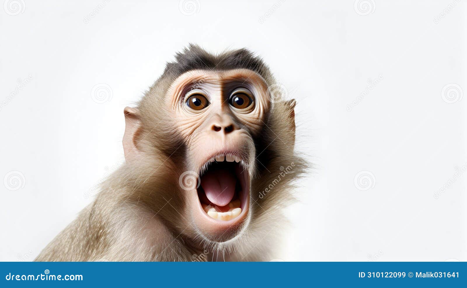 An Amusing Monkey Making Funny Faces Stock Illustration - Illustration ...