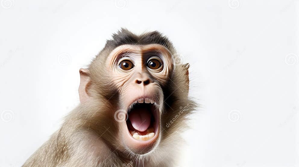 An Amusing Monkey Making Funny Faces Stock Illustration - Illustration of hair, monkey: 310122099