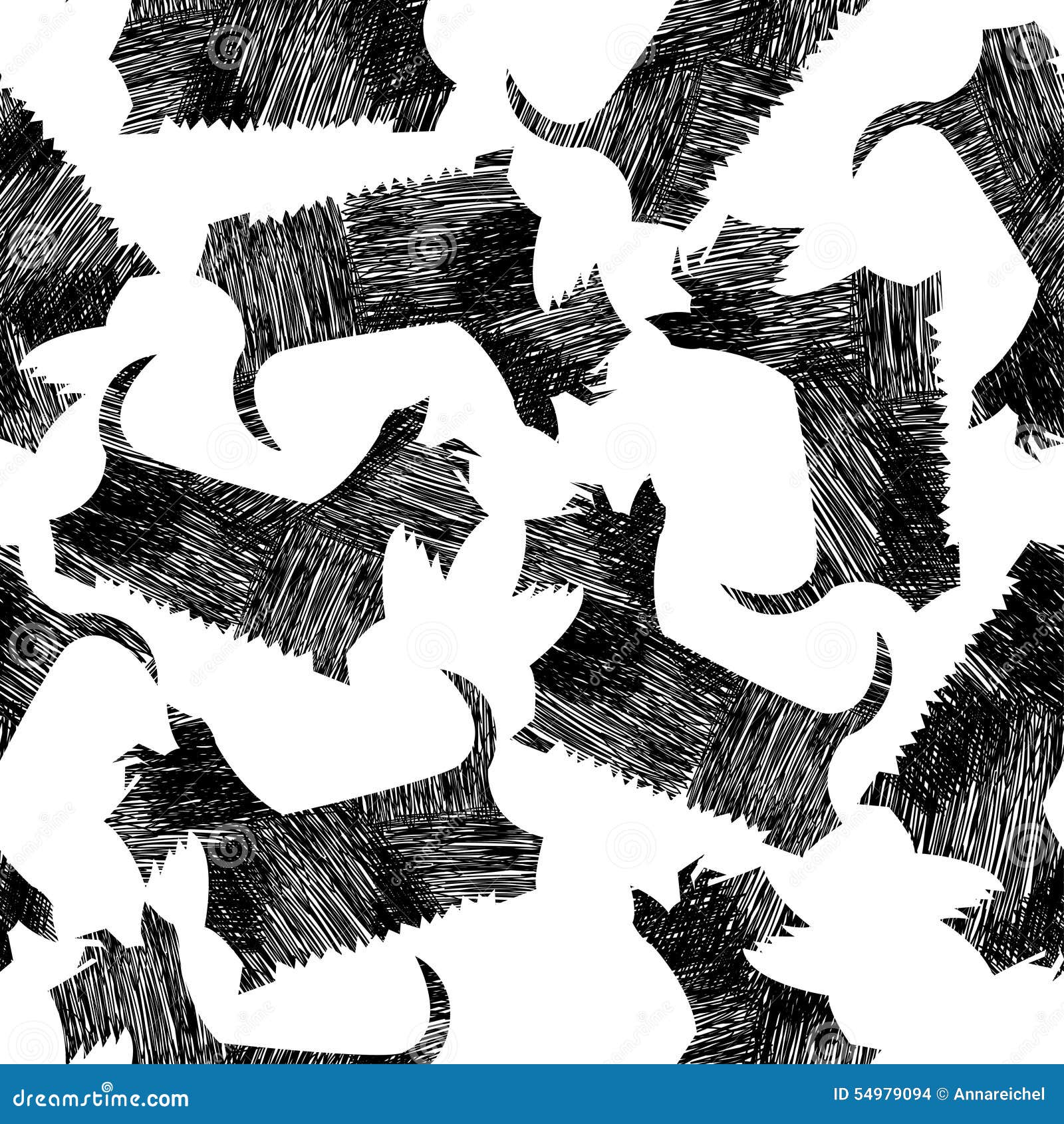 Amusing Vector Scottish Terriers Seamless Pattern Stock Vector ...