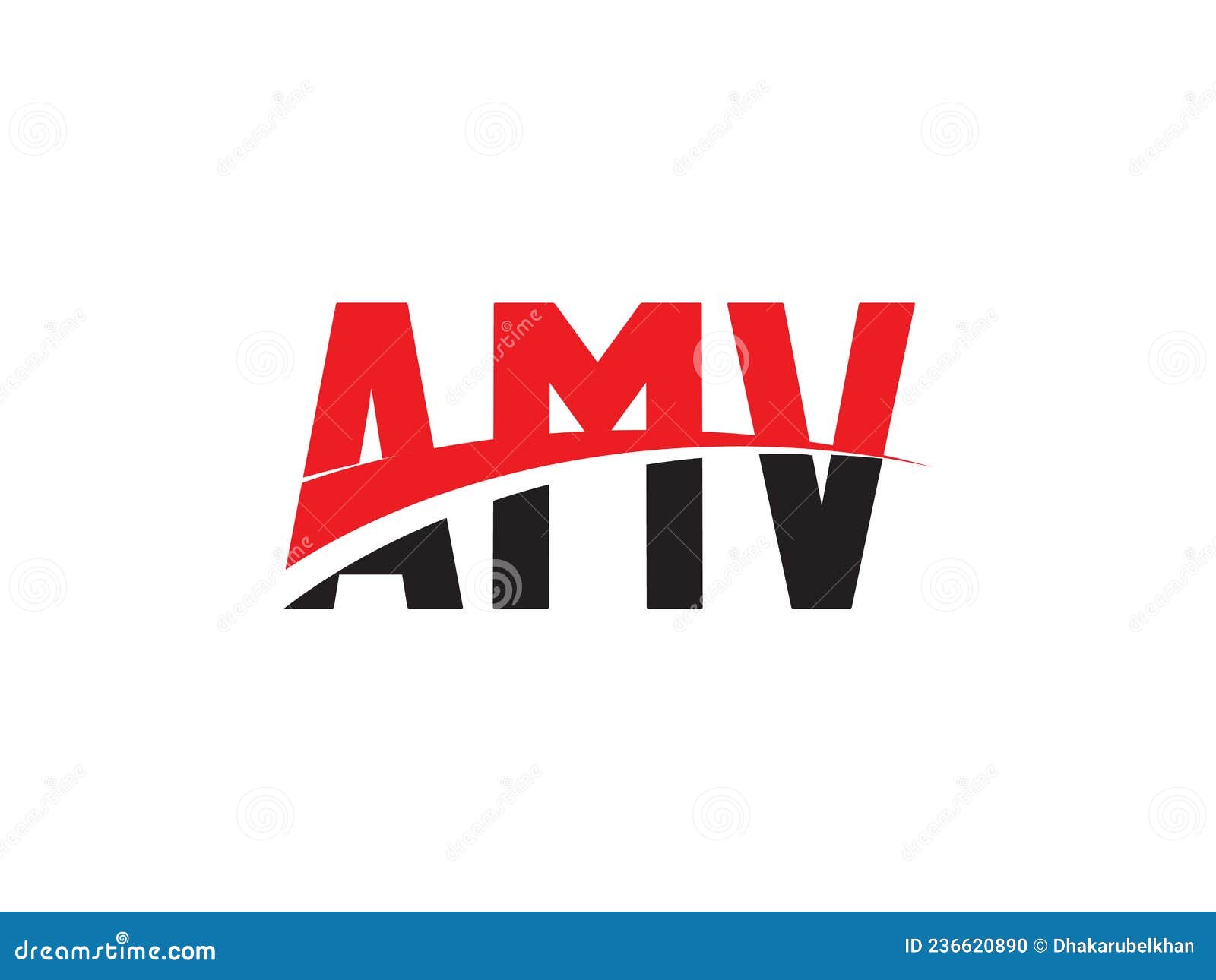 AMV Letter Initial Logo Design Vector Illustration Stock Vector ...