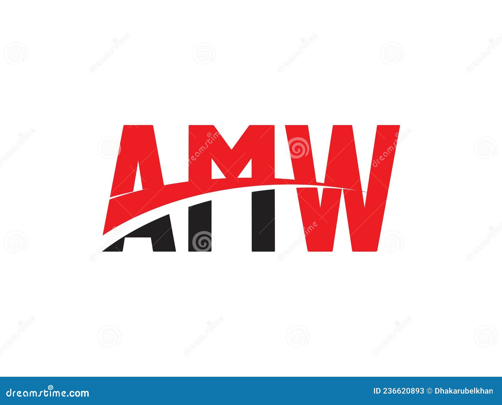 AMW Letter Initial Logo Design Vector Illustration Stock Vector ...