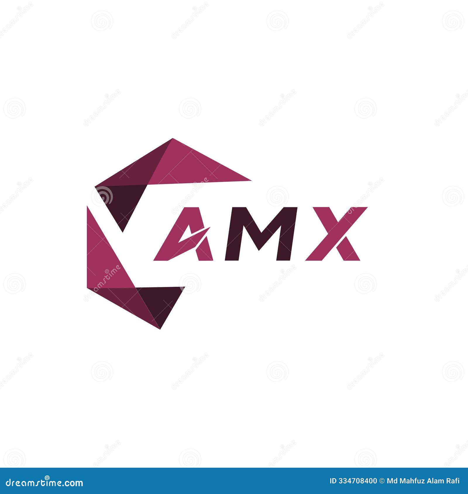 AMX Creative Minimalist Letter Logo. AMX Unique Vector Initials ...