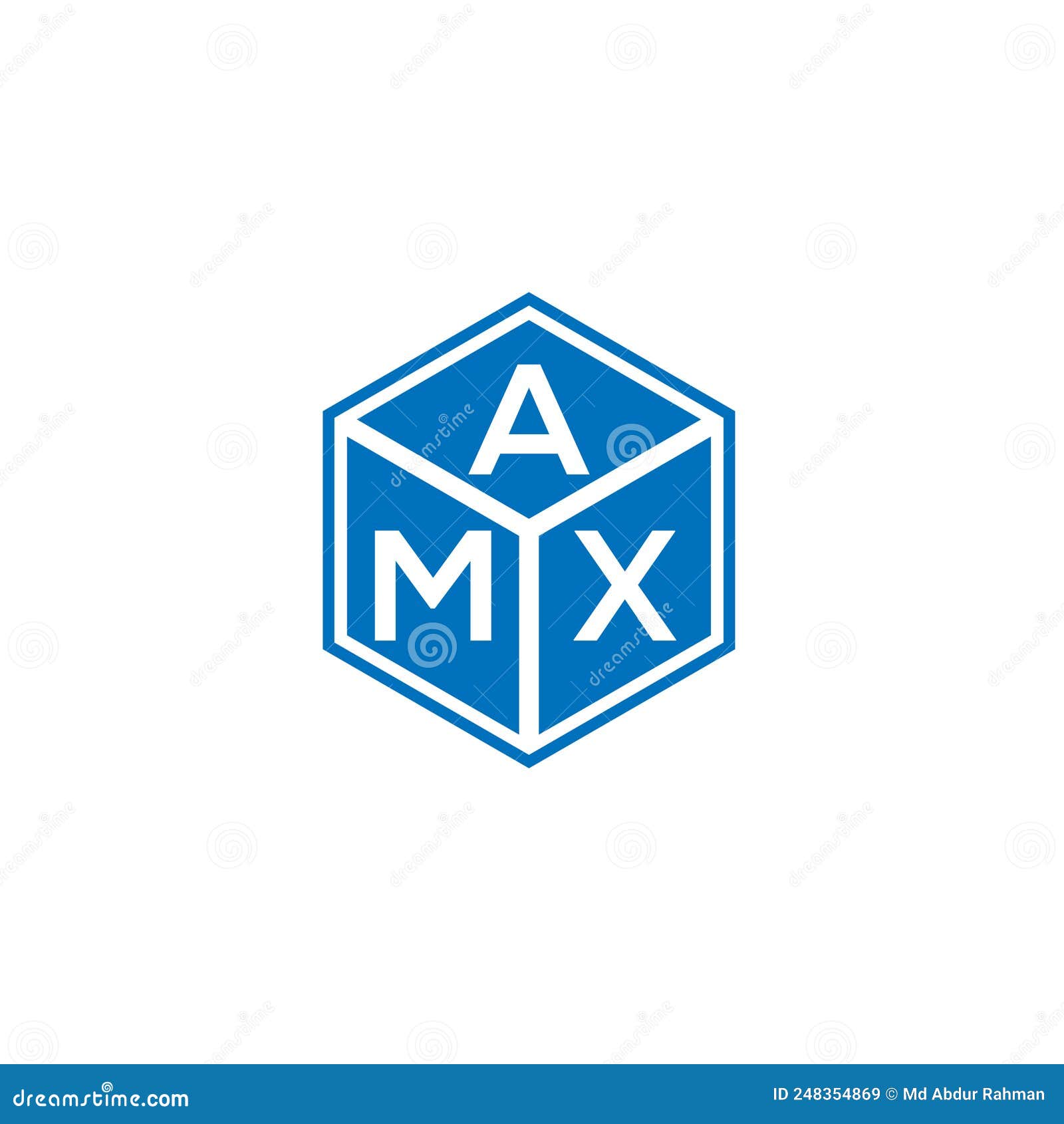 AMX Letter Logo Design On Black Background. AMX Creative Initials ...