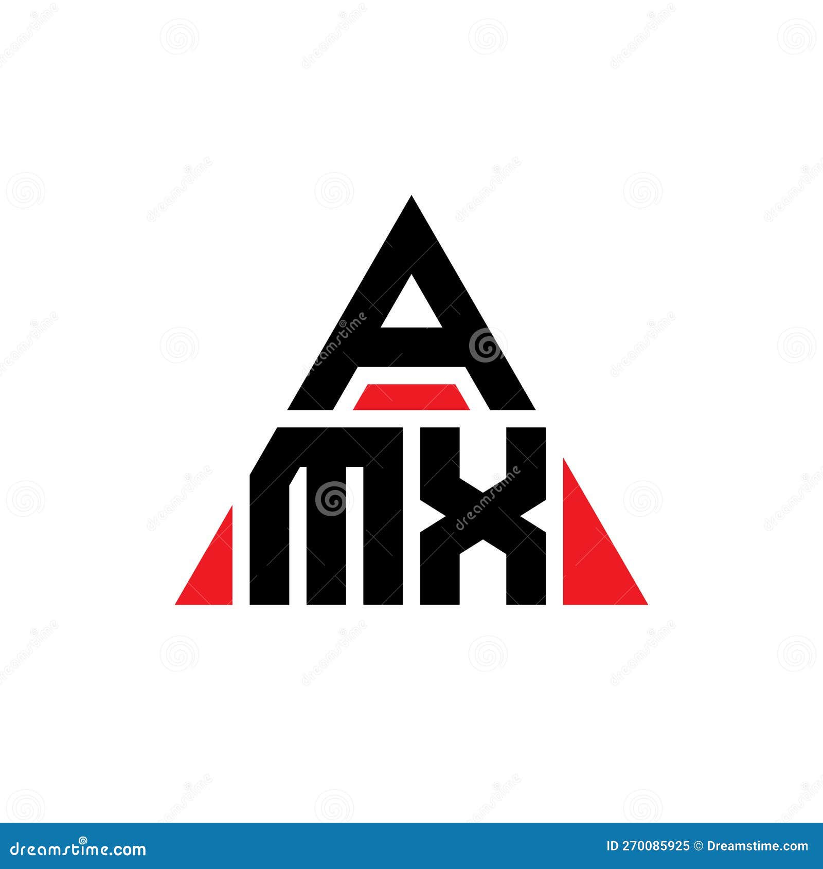 AMX Triangle Letter Logo Design With Triangle Shape. AMX Triangle Logo ...