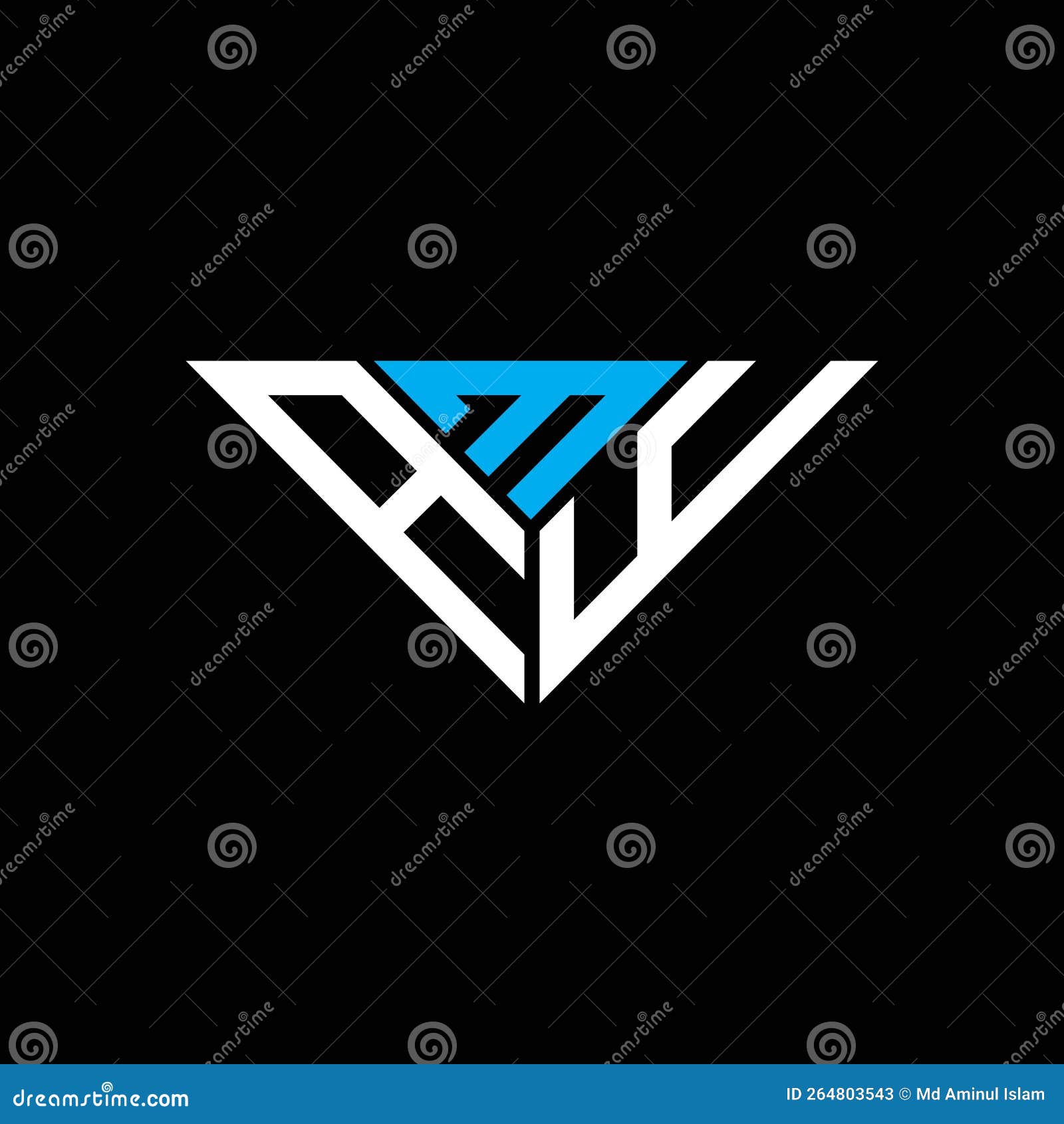 AMY Letter Logo Creative Design with Vector Graphic, Stock Vector ...