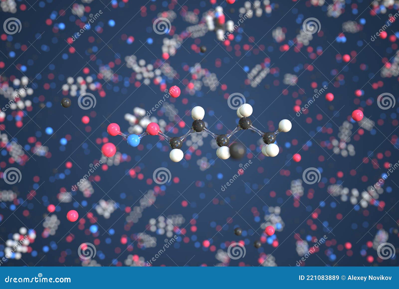 Amyl Nitrite Molecule. Conceptual Molecular Model. Chemical 3d ...