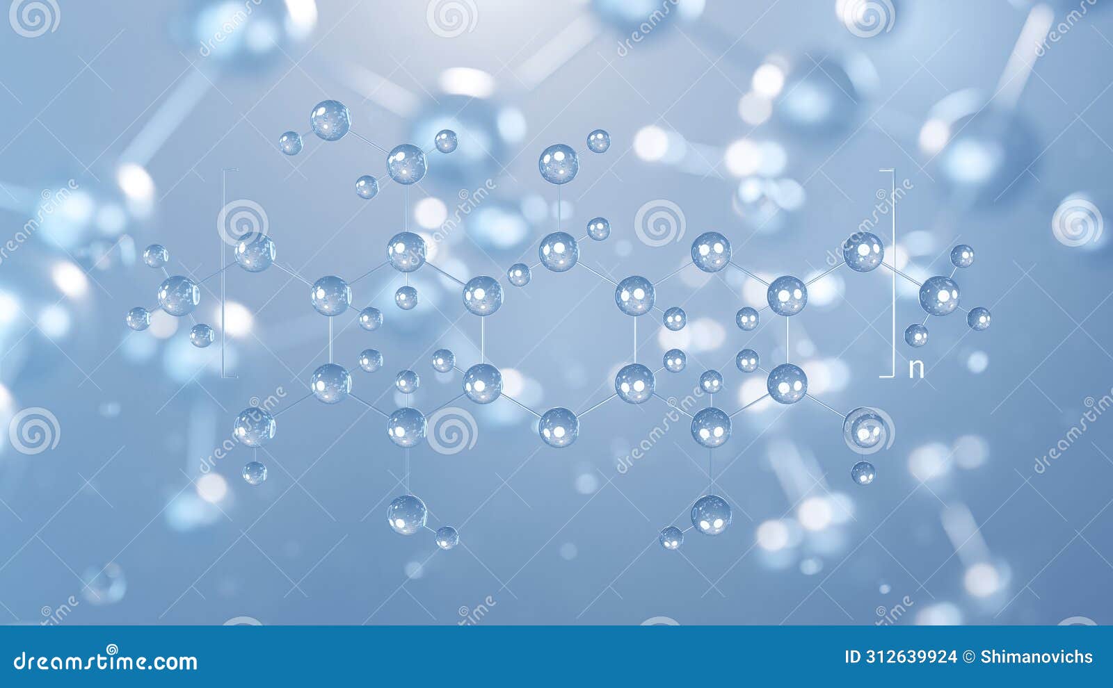 Amylose Molecular Structure 3d, Flat Model, Polysaccharide, Structural ...