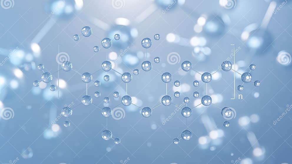 Amylose Molecular Structure 3d, Flat Model, Polysaccharide, Structural ...