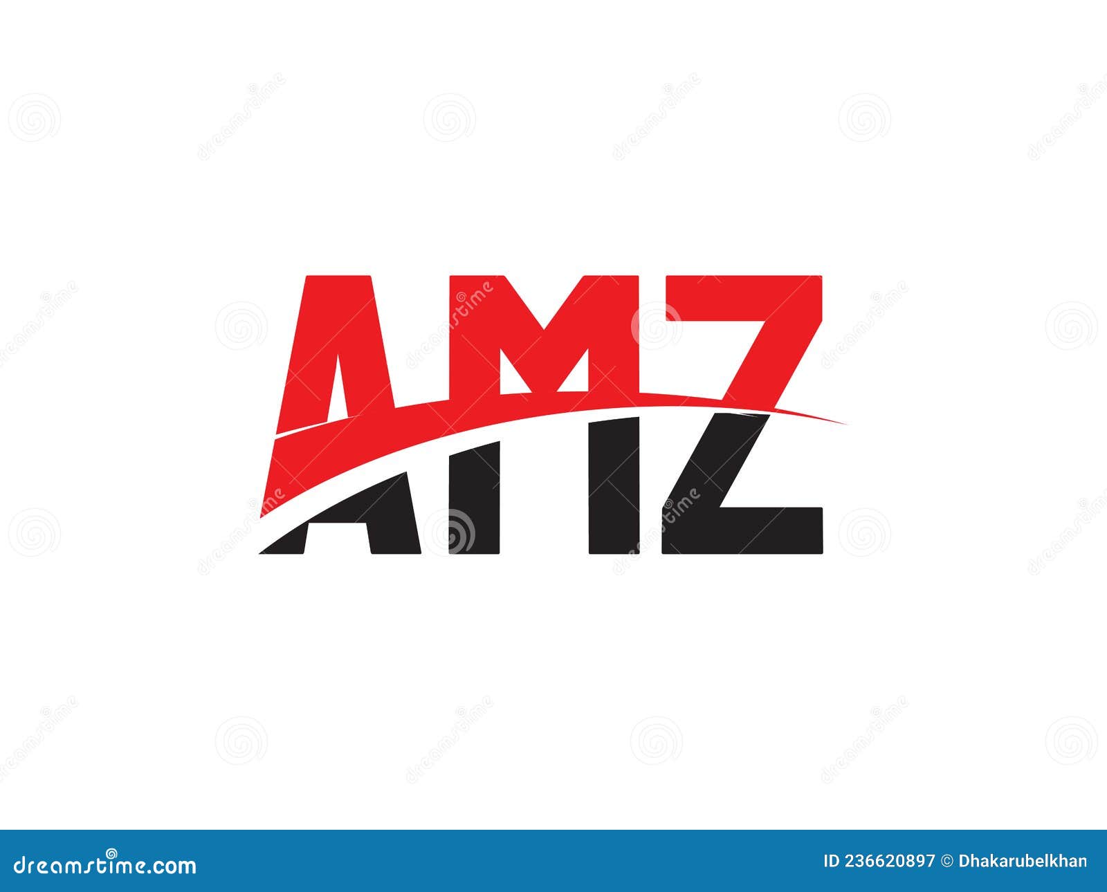 AMZ Letter Initial Logo Design Vector Illustration Stock Vector ...