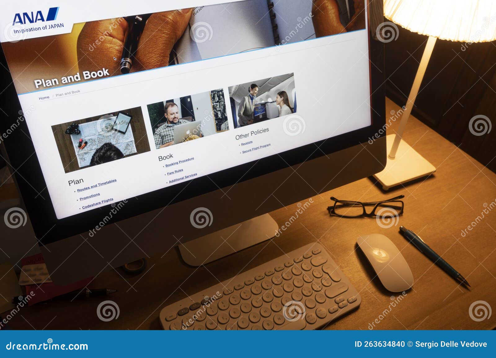 ANA airways web site editorial image. Image of destination - 263634840