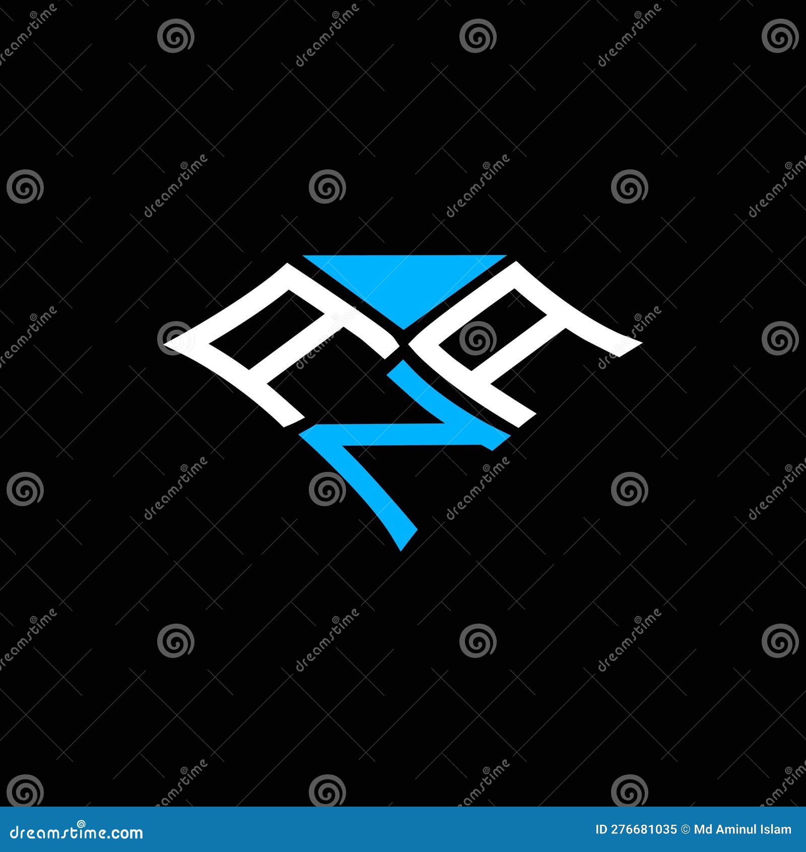 ANA Letter Logo Creative Design with Vector Graphic, Stock Vector ...