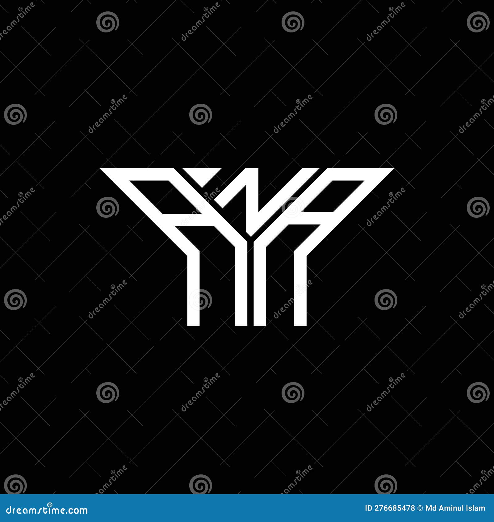 ANA Letter Logo Creative Design with Vector Graphic, ANA Stock Vector ...