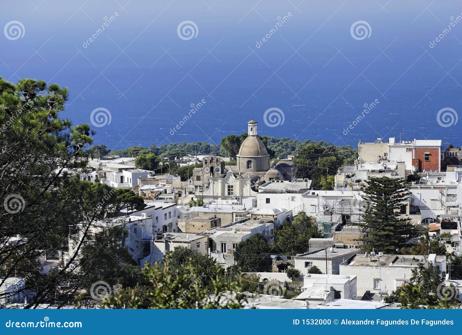Anacapri fotografia stock. Immagine di albero, capri, panorama - 1532000