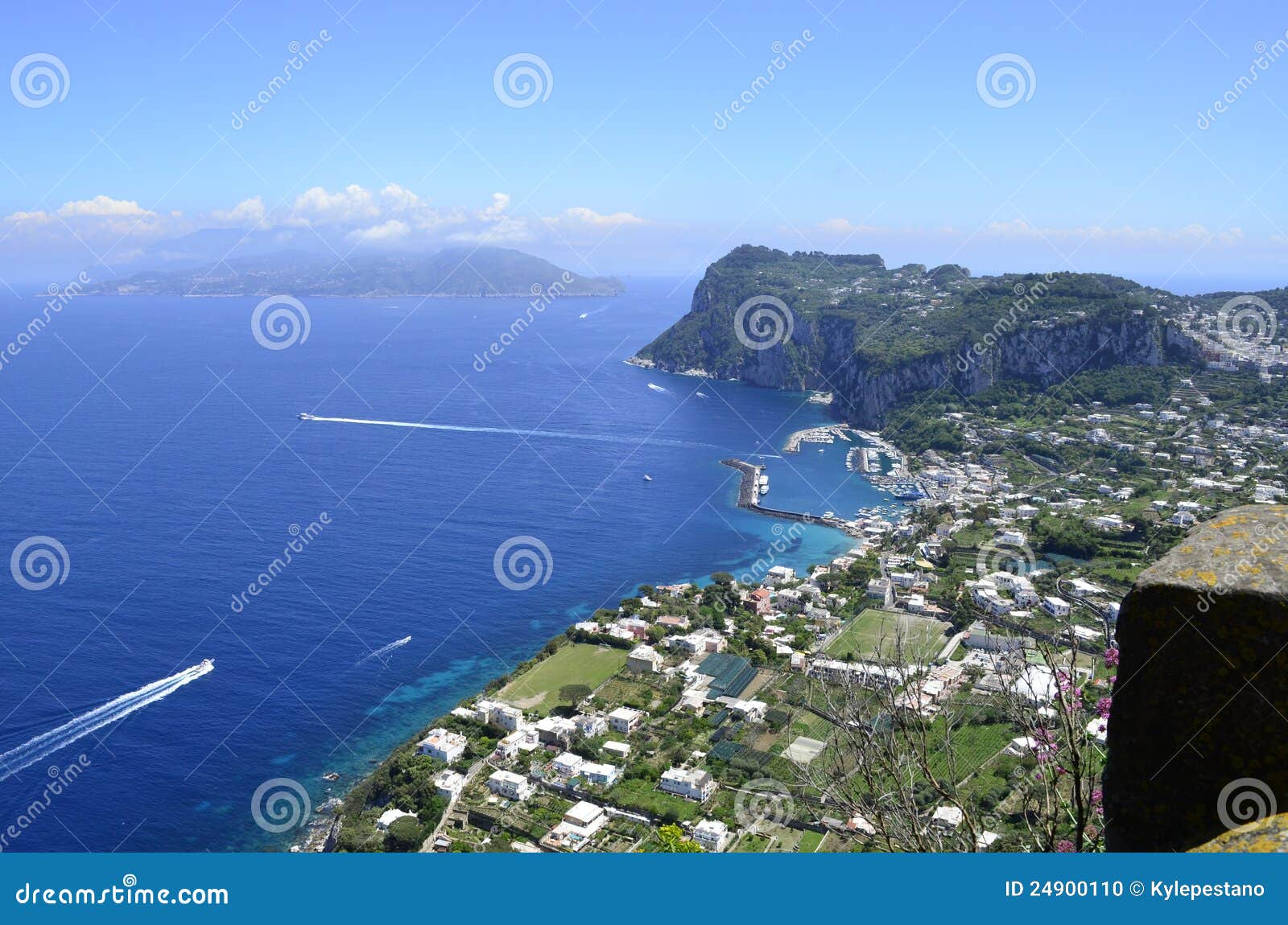 ANACAPRI, ITALY, 1983 - The Lighthouse Of Anacapri Dominates The Sea ...