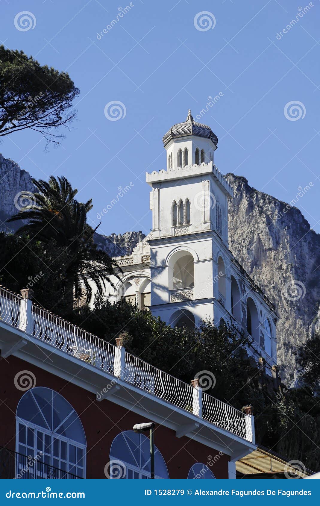 Anacapri village stock image. Image of capri, landscape - 1528279