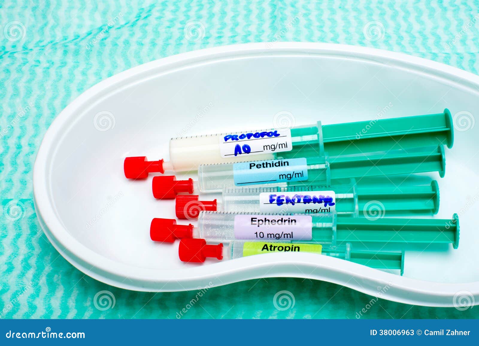 Anaesthetic Induction Syringes Stock Image - Image of anaesthetize ...