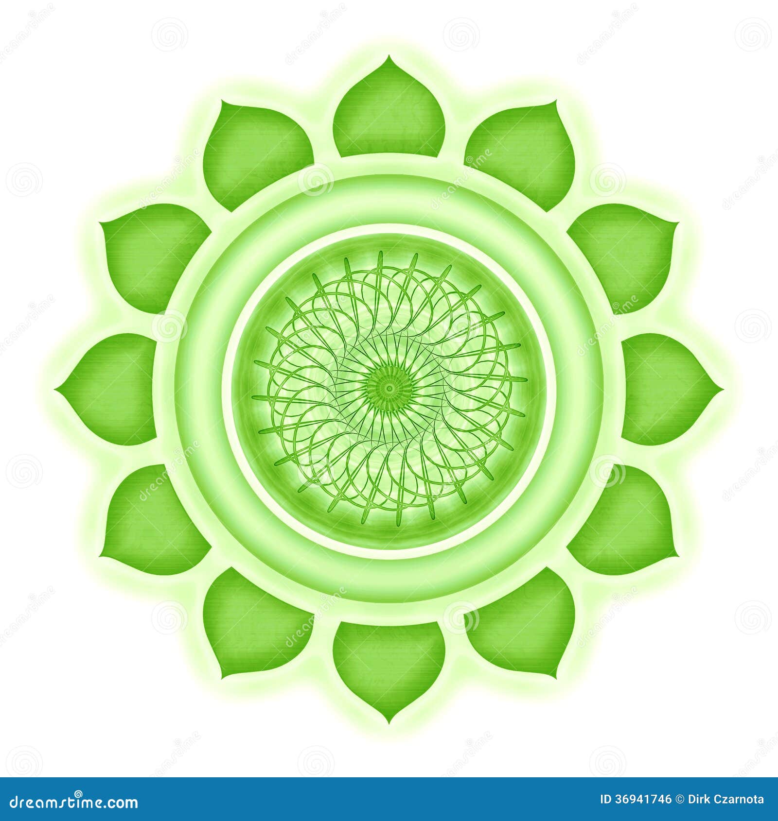 Anahata Chakra. Vector Zentangle Object For Decoration | CartoonDealer ...