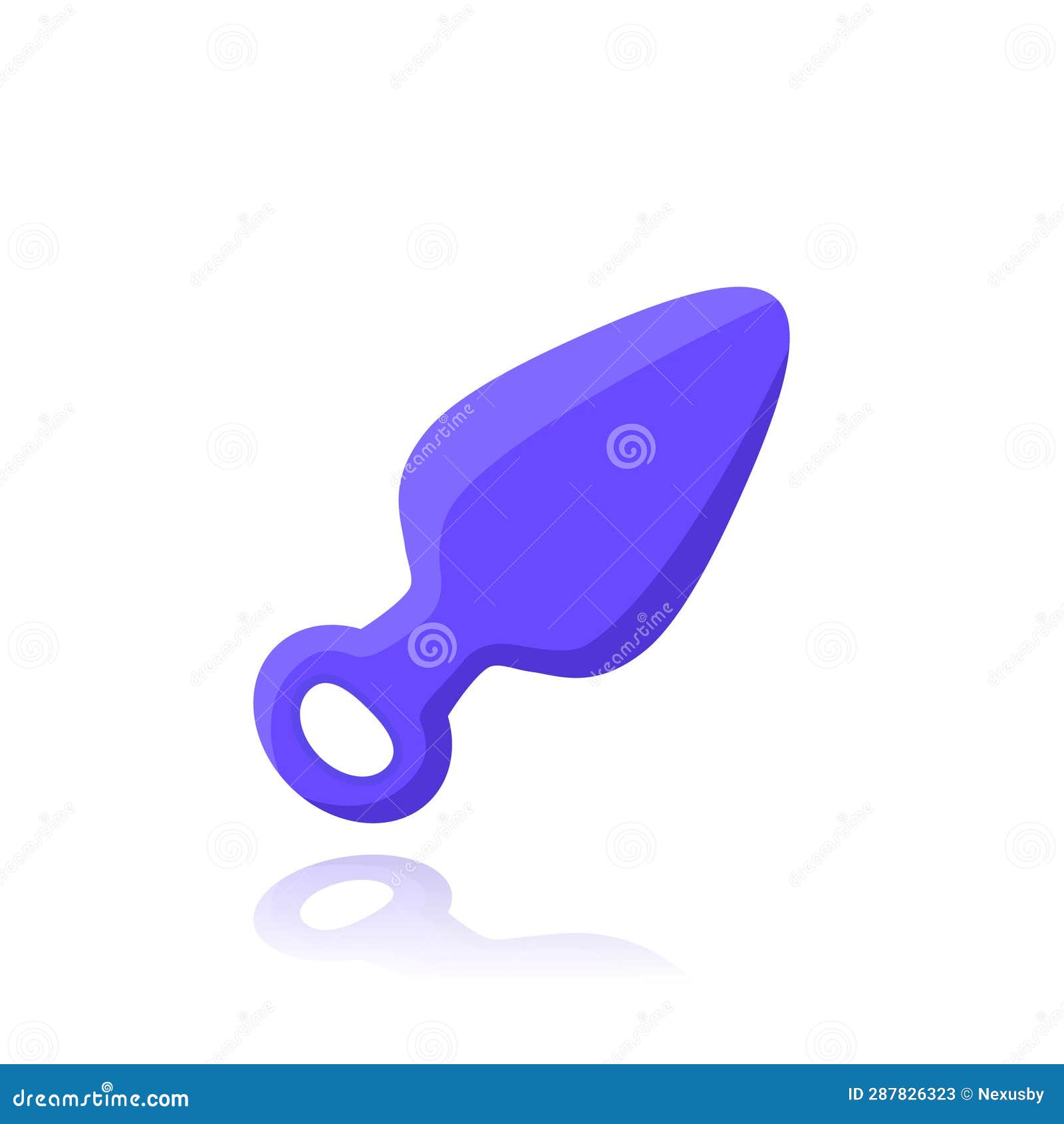 Anal Plug On White Vector Stock Vector Illustration Of Adult 287826323