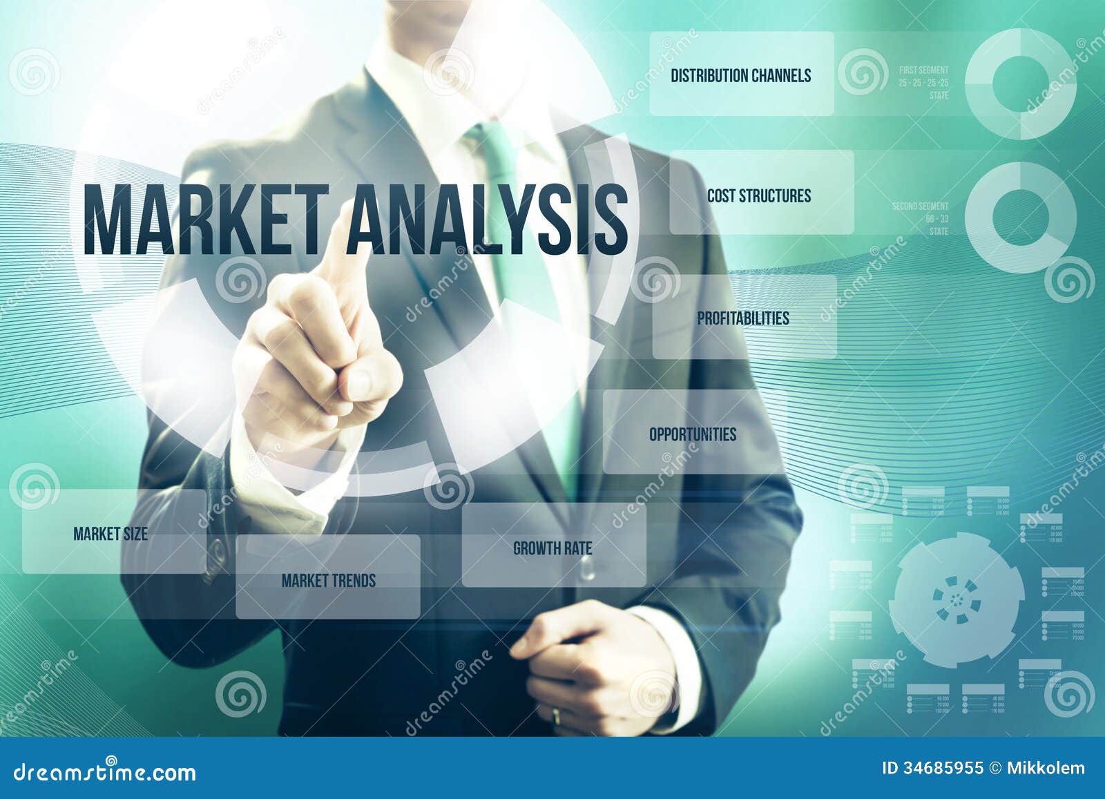 Analisi di mercato illustrazione di stock. Illustrazione di concettuale ...
