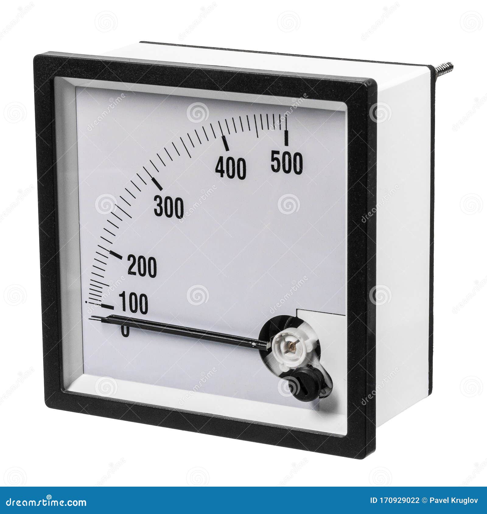 Analog Ammeter Or Voltmeter With Dial And Arrow Stock Photography ...