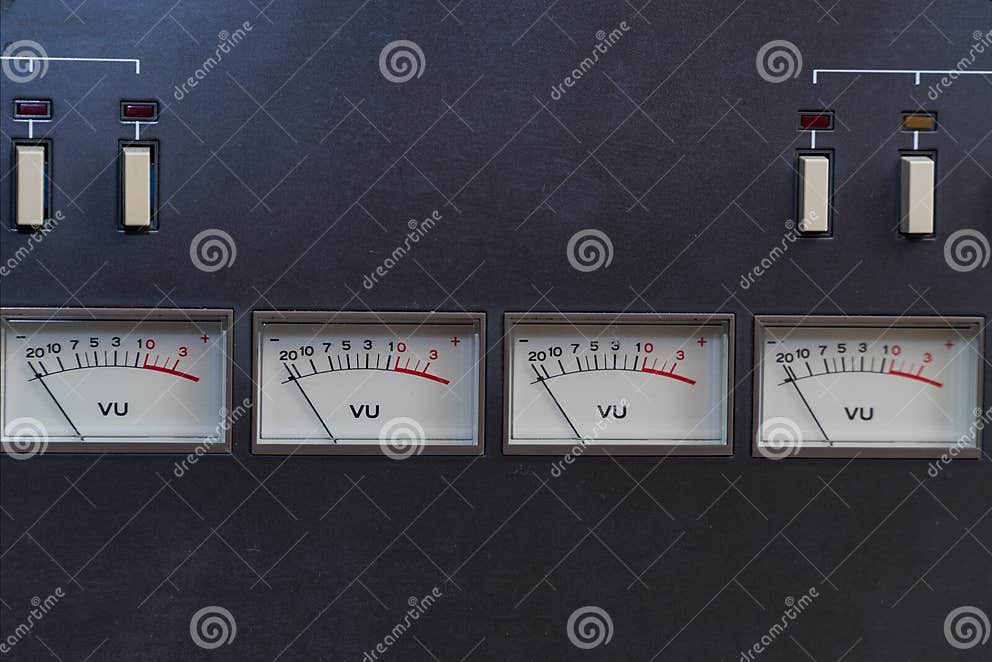 Analog Arrow Indicators on the Panel Stock Photo - Image of compressor ...