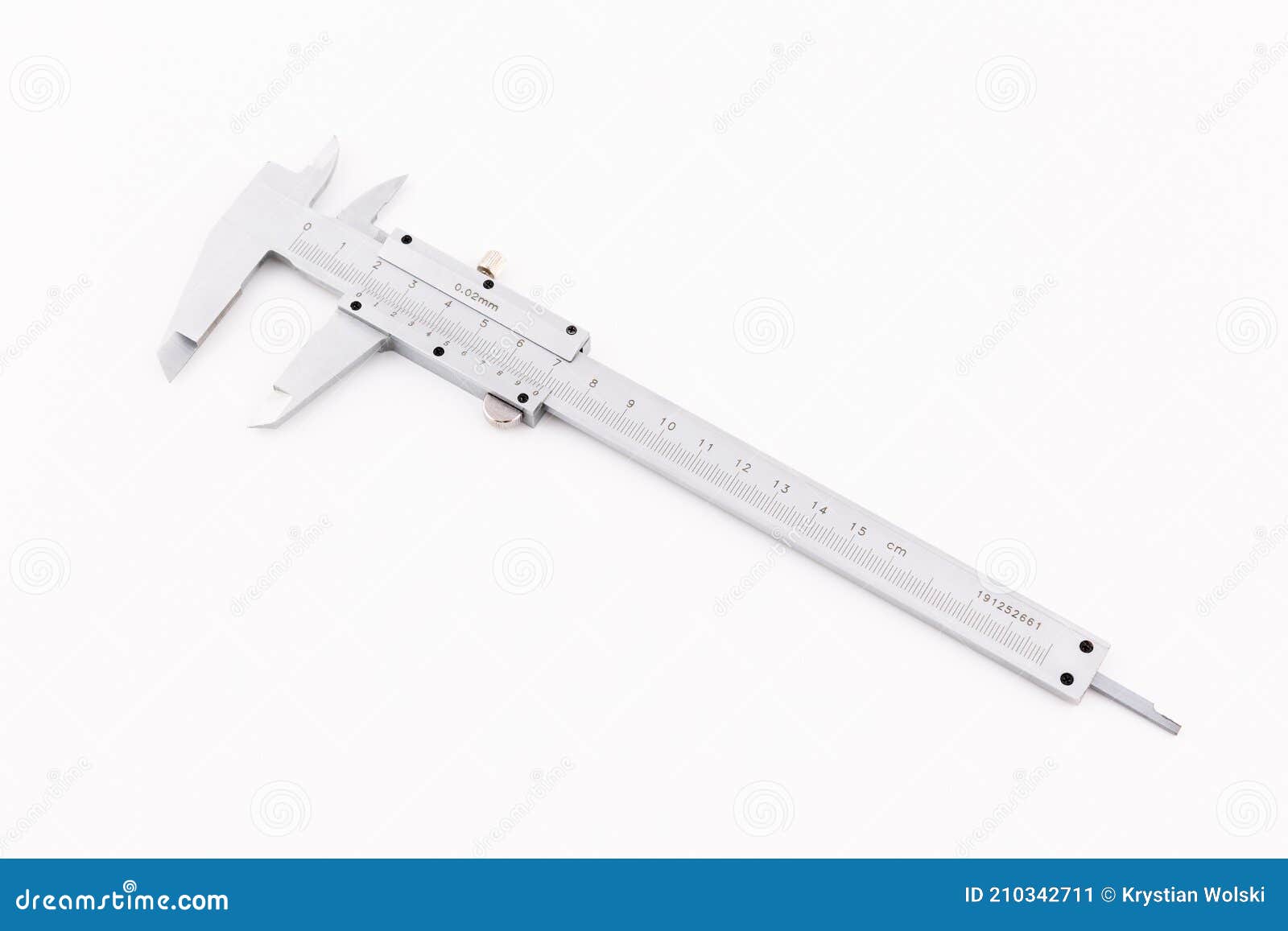 Analog Caliper Isolated on White Background Stock Image - Image of ...