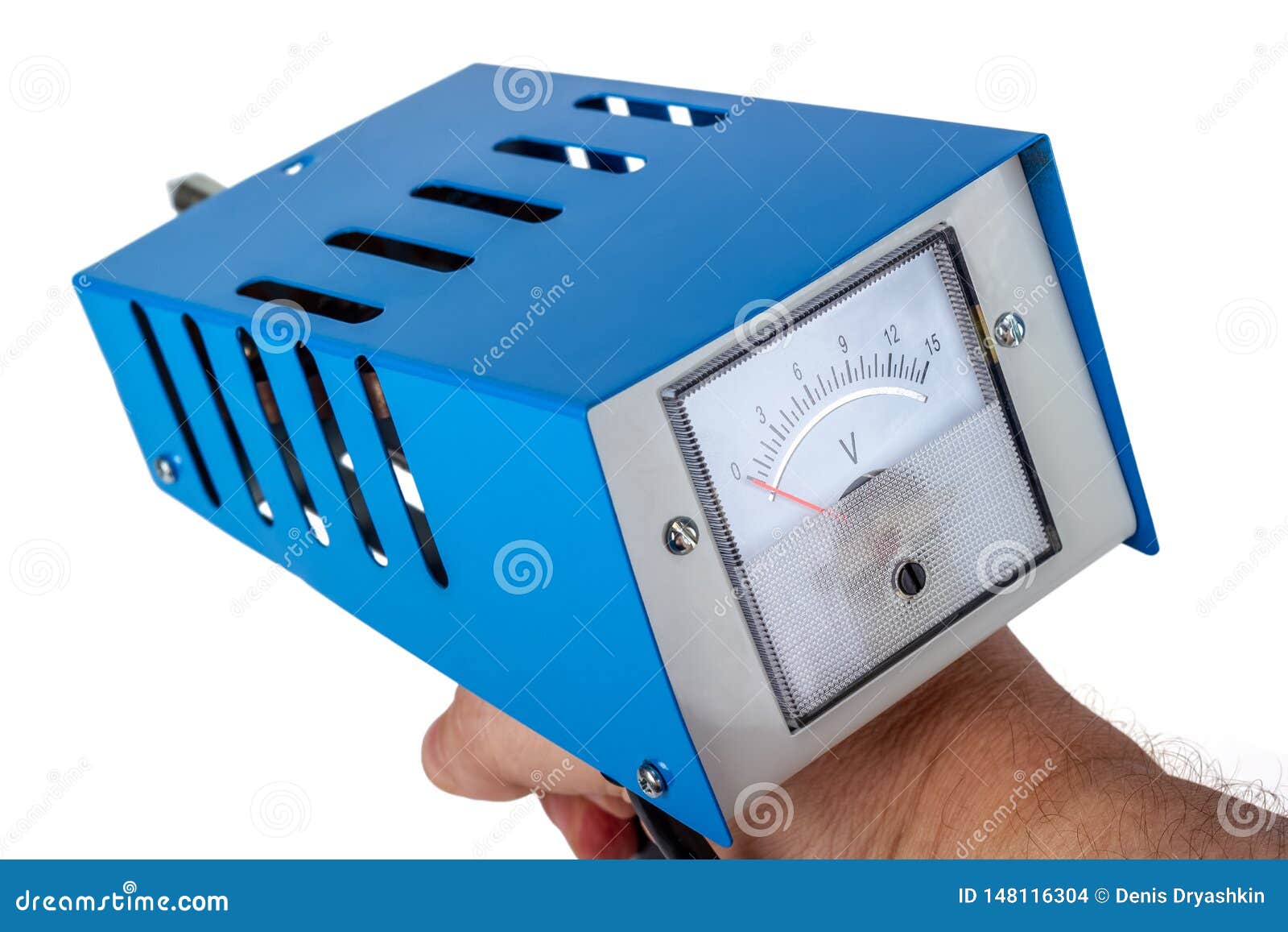 Analog Car Battery Tester, Power Test Load Fork Stock Photo - Image of ...