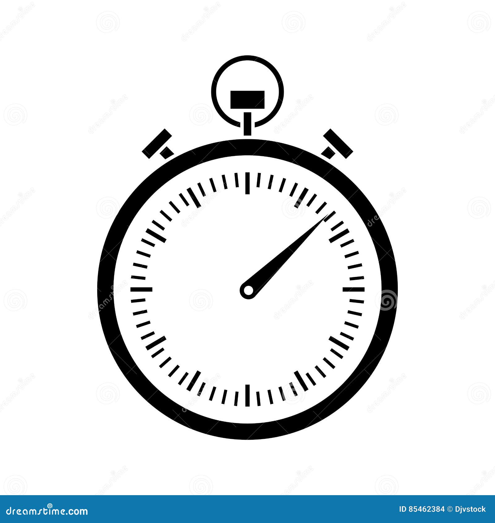 Analog Chronometer Timer Counter Stopwatch Cartoon Vector