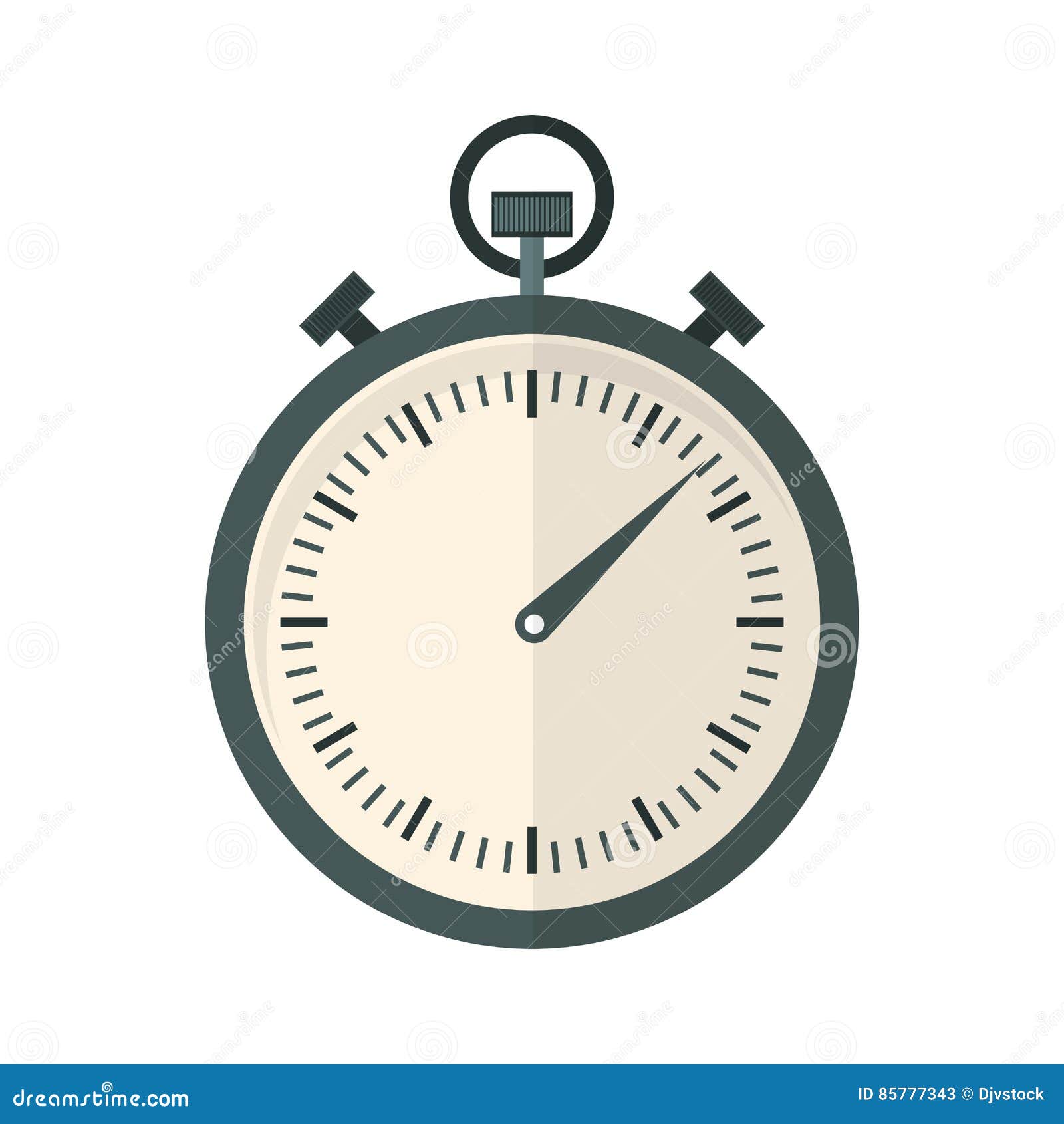 Analog Chronometer Icon Image Stock Illustration - Illustration of ...