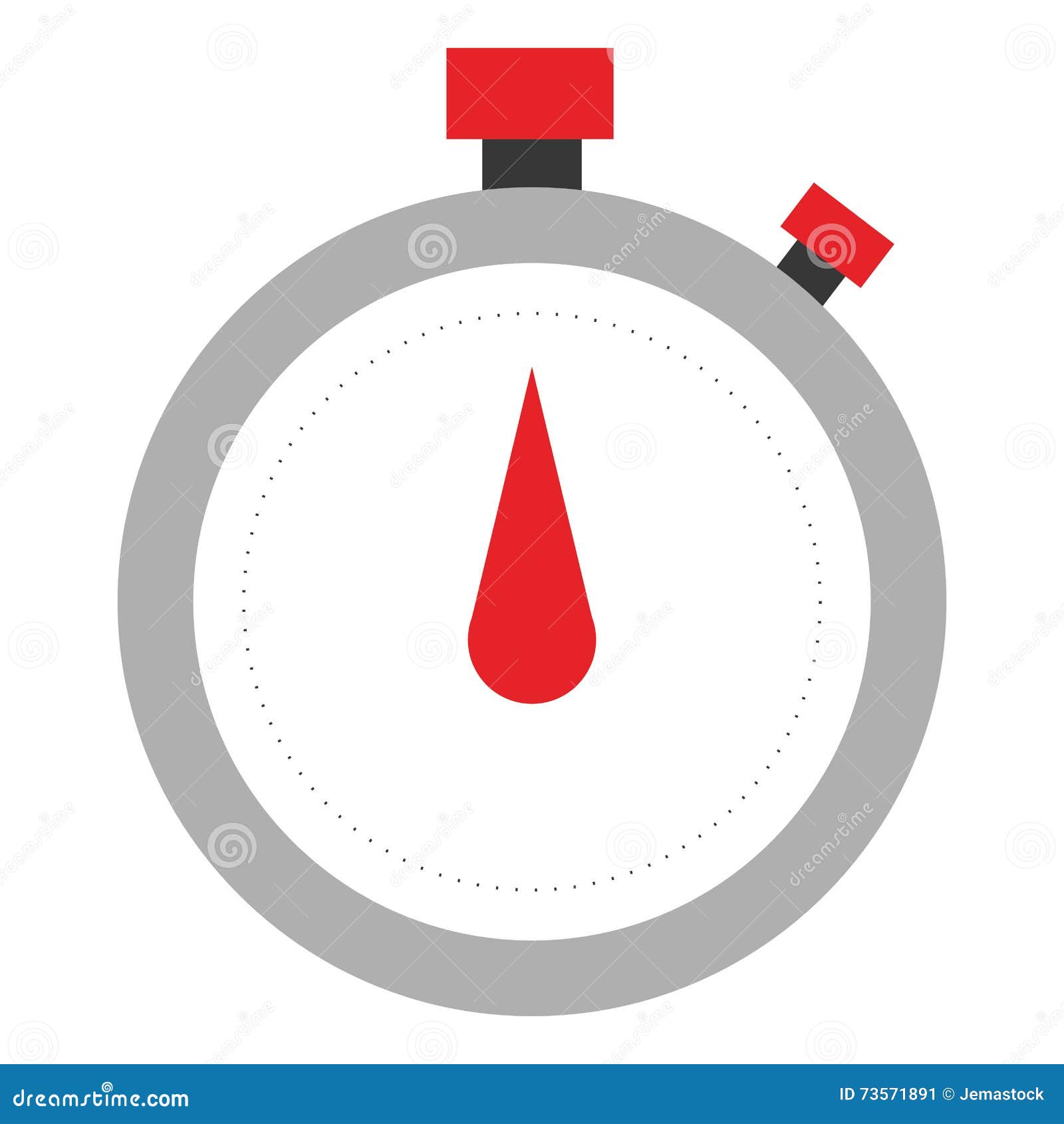 Analog Chronometer Timer Counter Stopwatch Cartoon Vector