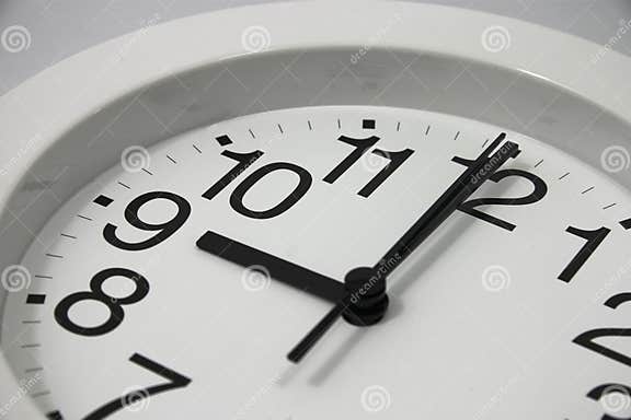 Analog Clock at 9 o clock stock image. Image of morning - 254095