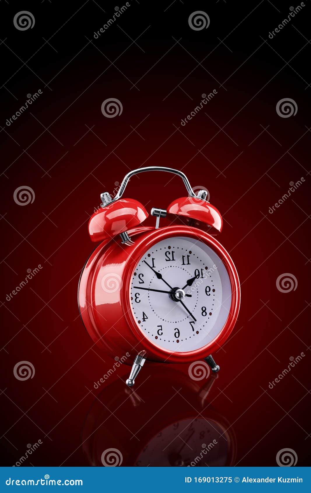 Analog clock alarm stock image. Image of background - 169013275