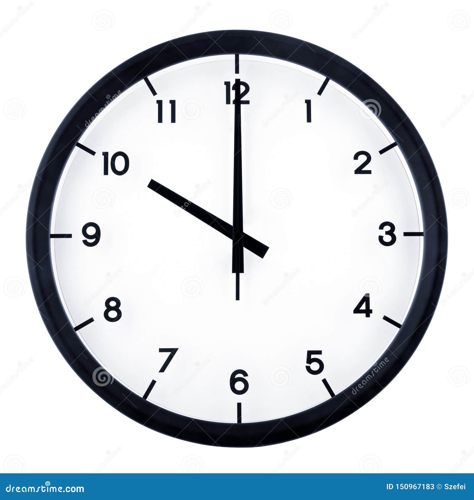 Analog clock stock image. Image of number, cutout, hands - 150967183
