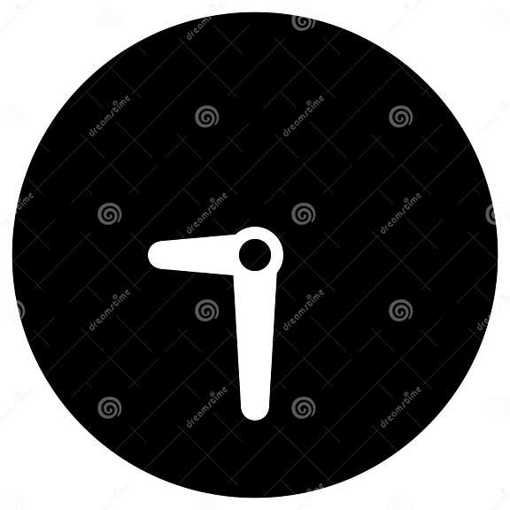 Analog clock icon symbol stock vector. Illustration of sign - 287505048