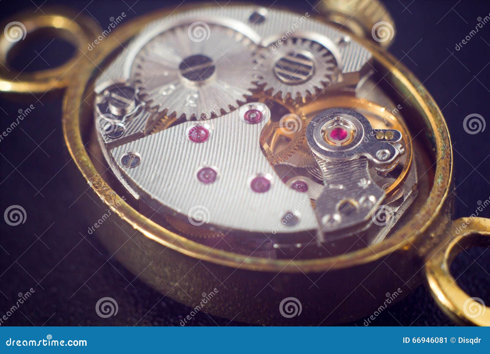 Analog Clock Metal Mechanism Close Up Stock Image - Image of accuracy ...