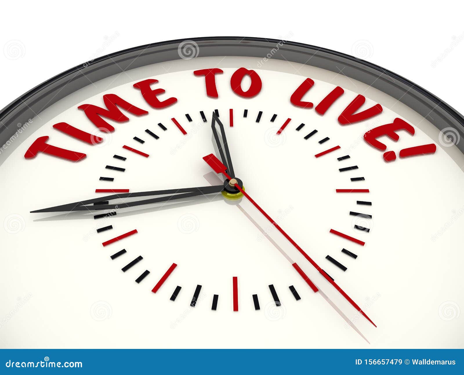 Time To Live! Clock with Text Stock Illustration - Illustration of ... Time To Live! Clock with Text Stock Illustration - Illustration of ...