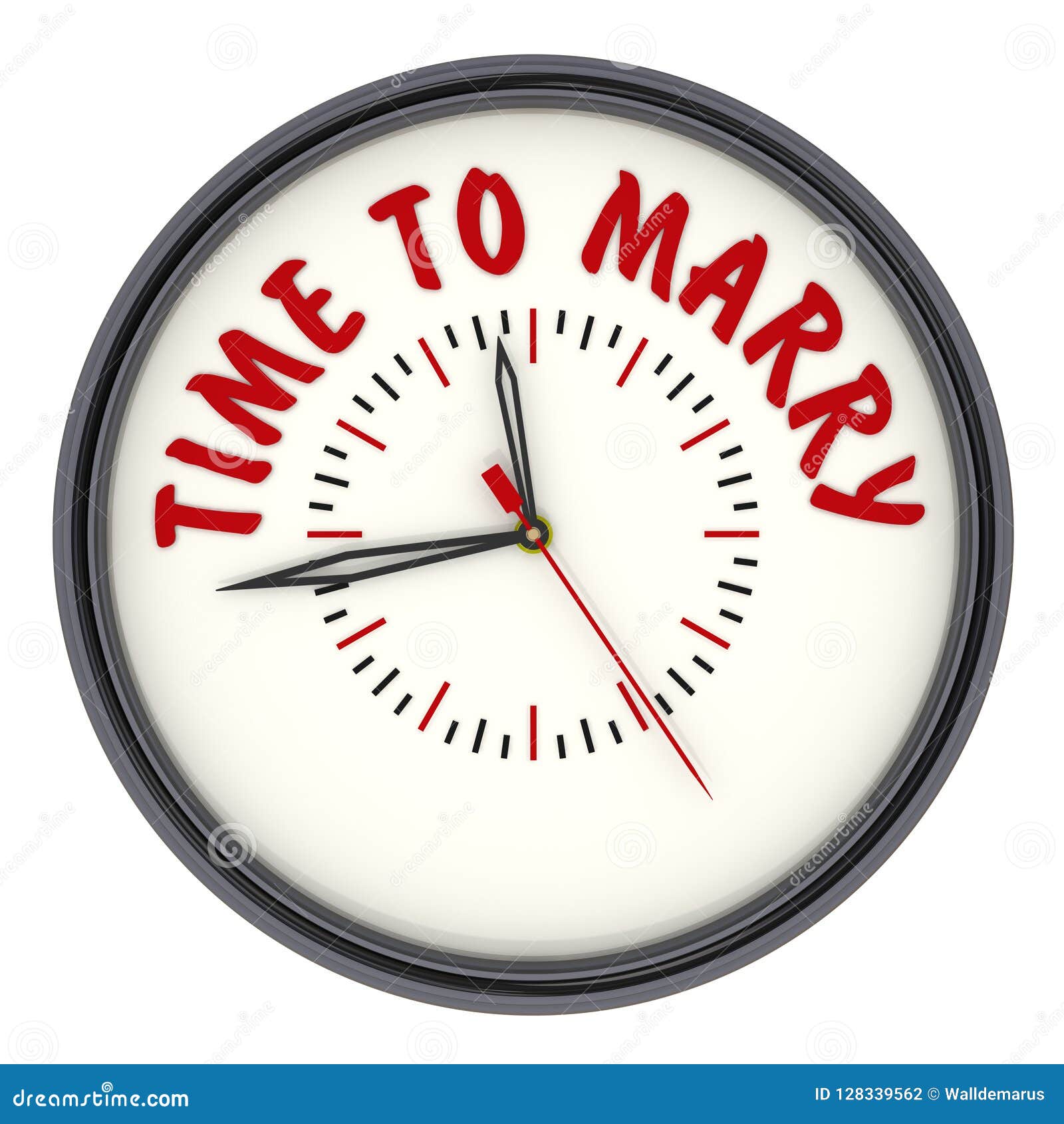 Time To Marry - Clock For Wedding Ceremony Royalty-Free Stock ...