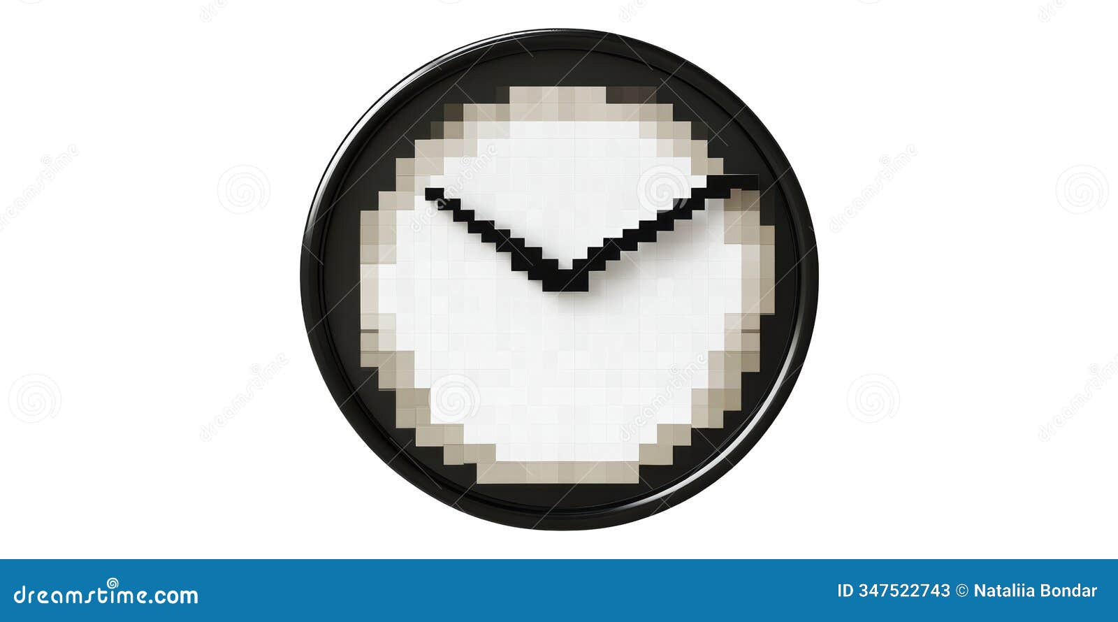 Analog Clock Showing Time in Pixel Art Style Isolated on Transparent ...
