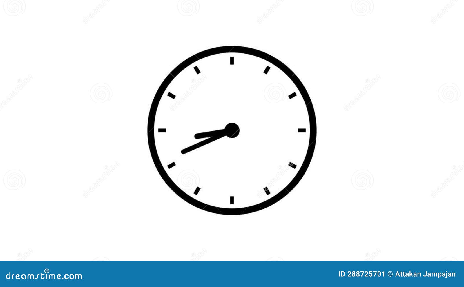 Analog Clock Spinning Animation. Stock Video - Video of object, time ...