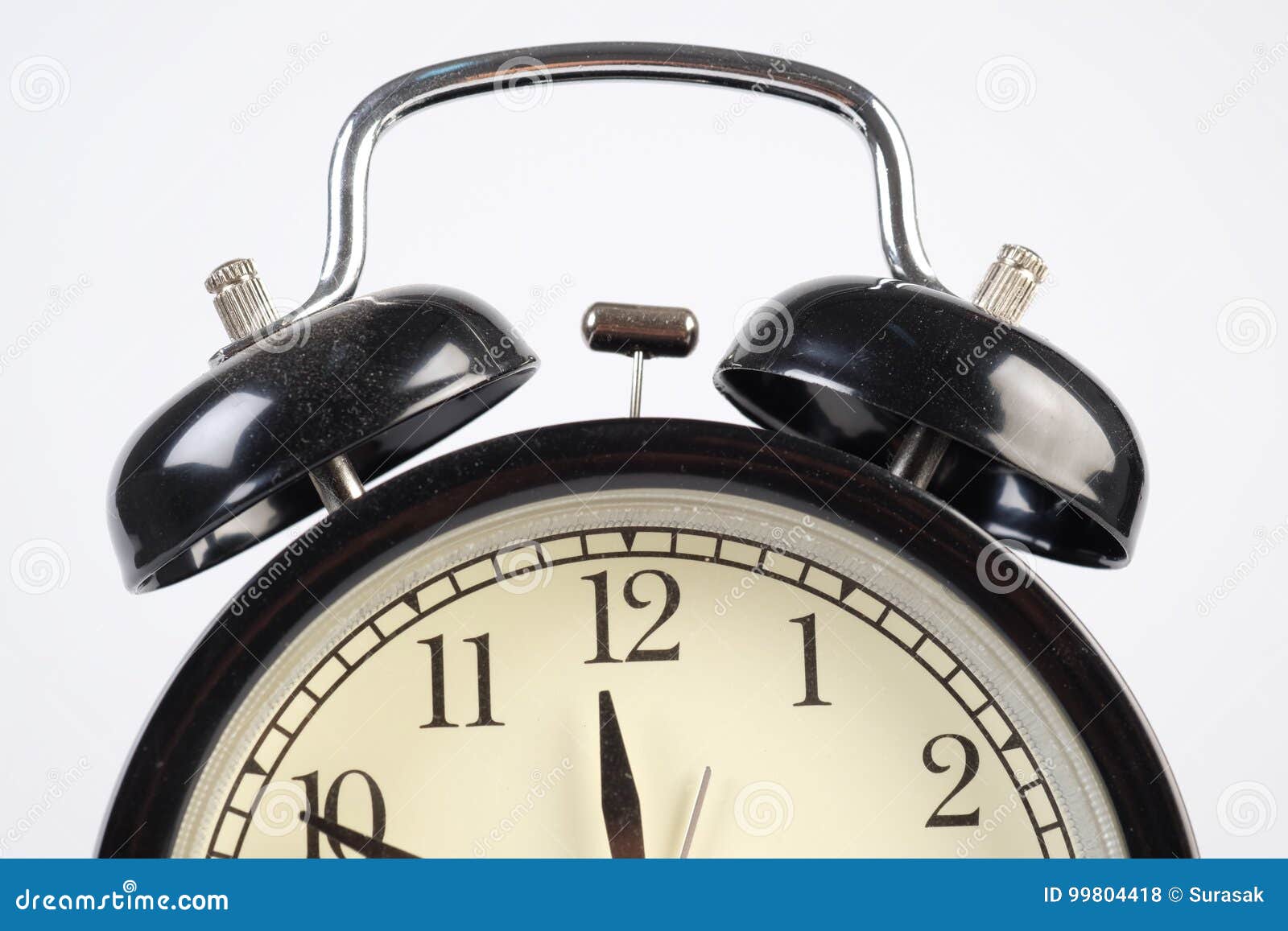 Analog clock telling time stock photo. Image of oldened - 99804418