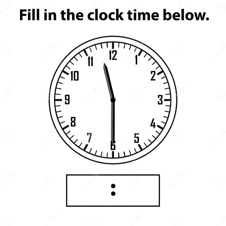 Analog Clock. What is the Time, Write the Learning Clock, and Math ...