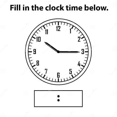 Analog Clock. What is the Time, Write the Learning Clock, and Math ...