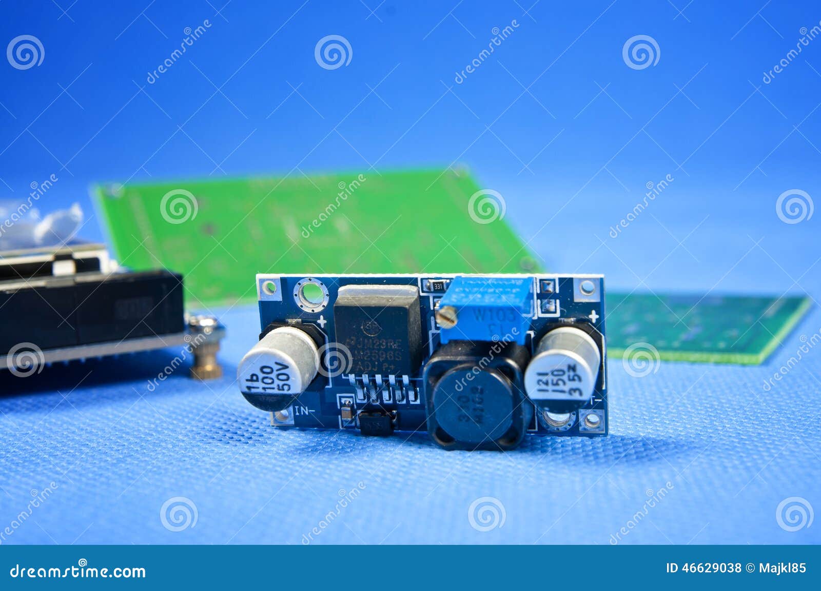 Analog Electronic Circuit - Custom Designed PCB Stock Photo - Image of ...