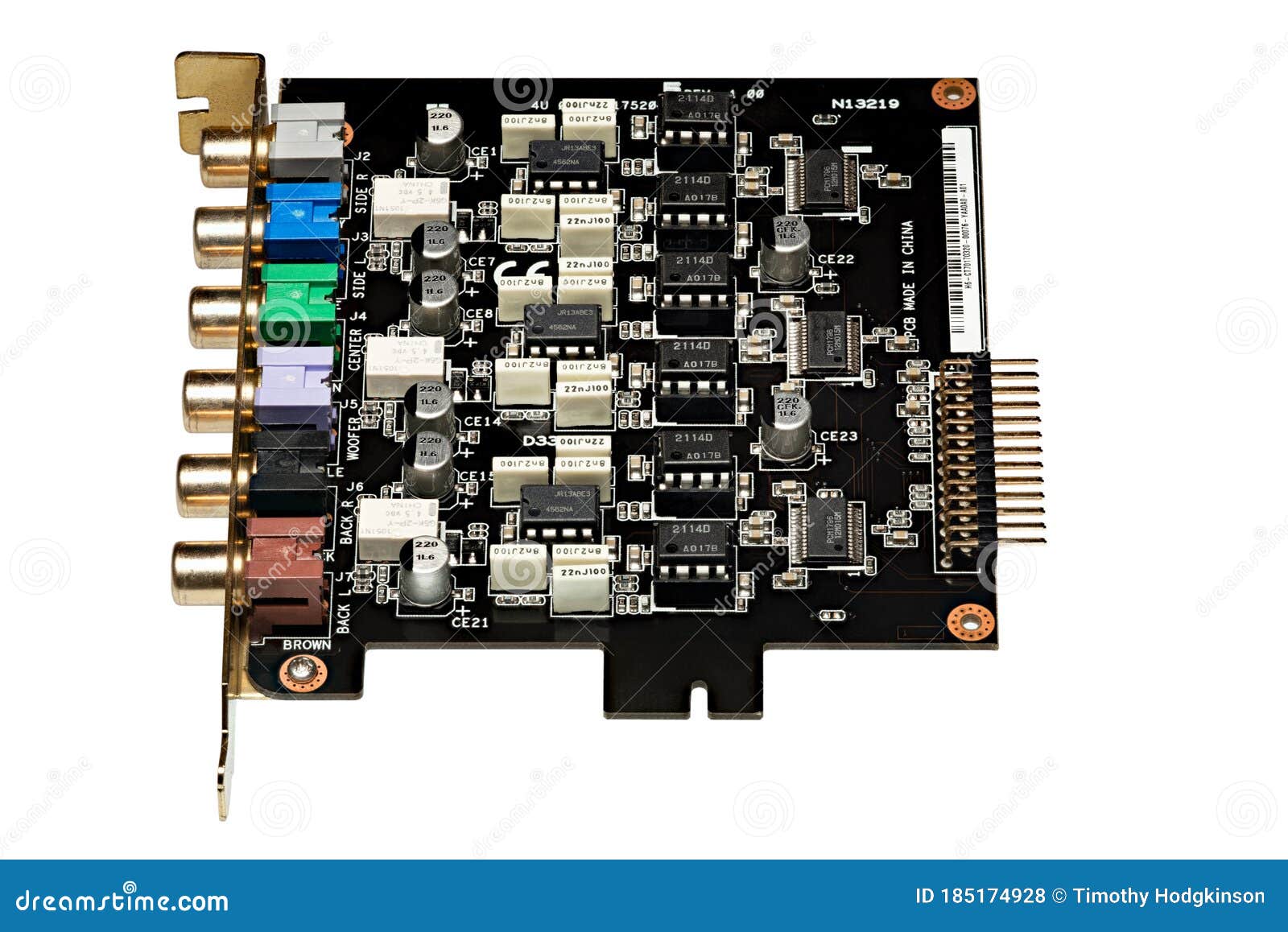 Analog Electronics Audio Expansion Card for Computer Editorial Stock ...