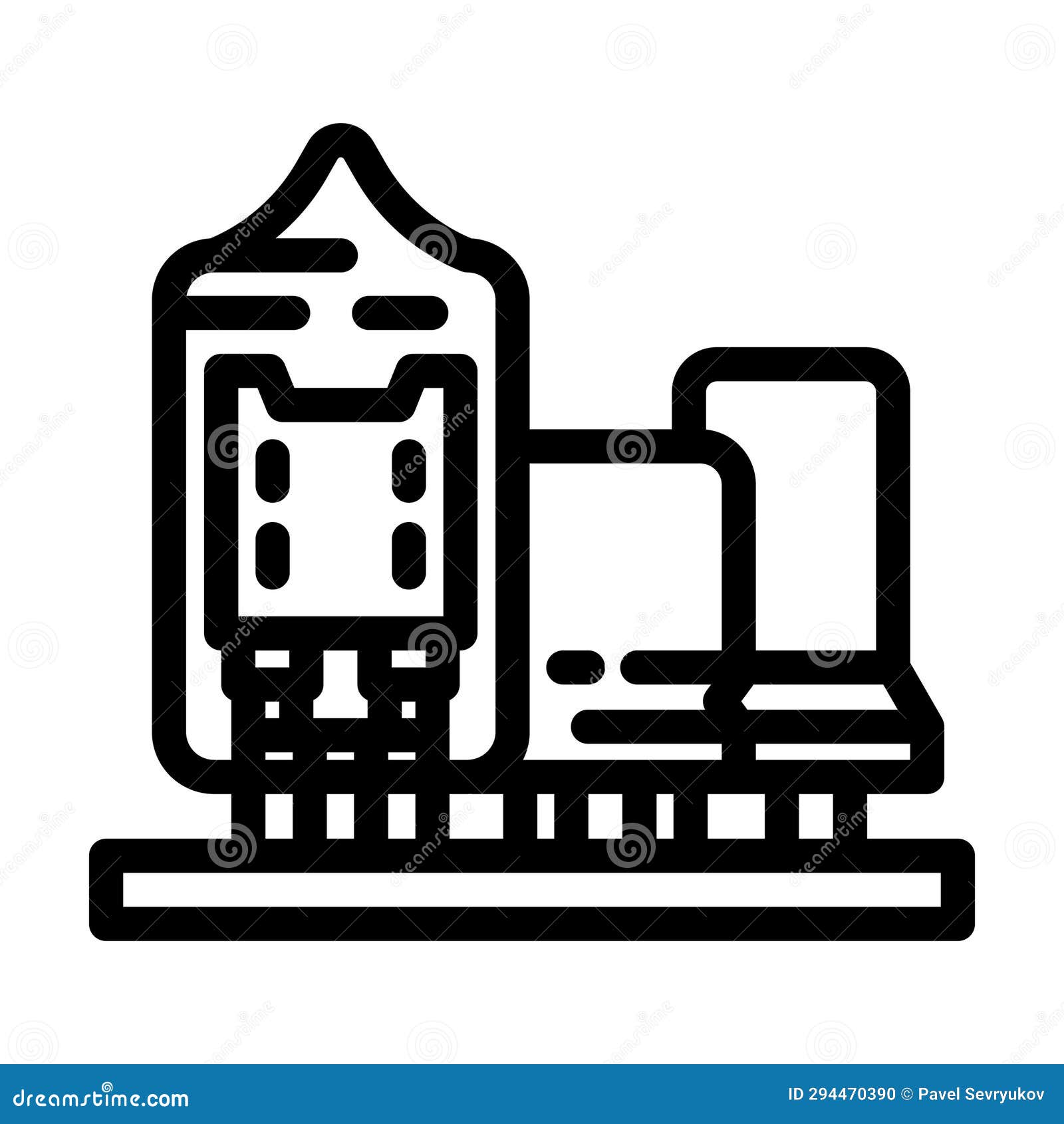 Electronics Line Art Design Vector Illustration Chalky | CartoonDealer ...