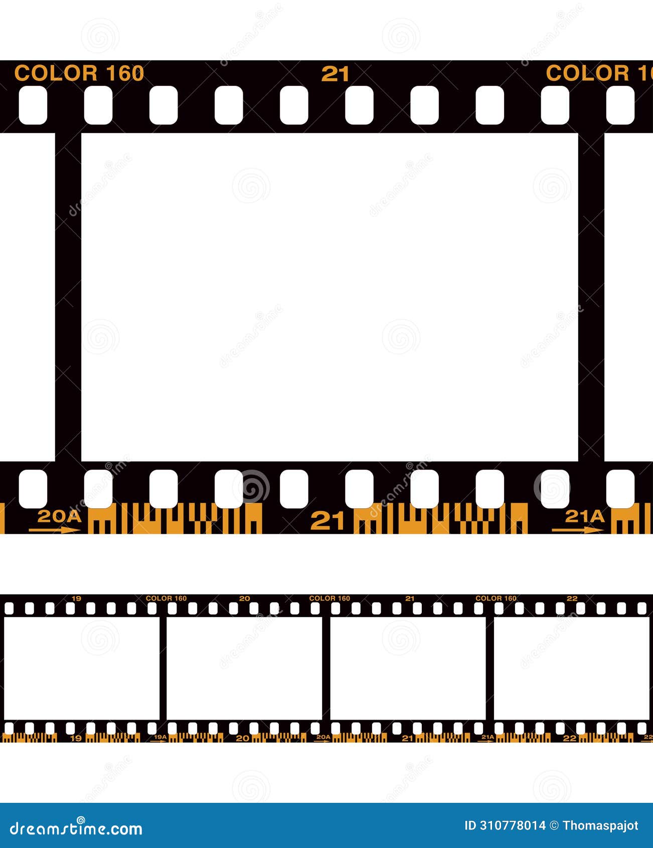 Photographic Analog Film Border Stock Vector - Illustration of ...