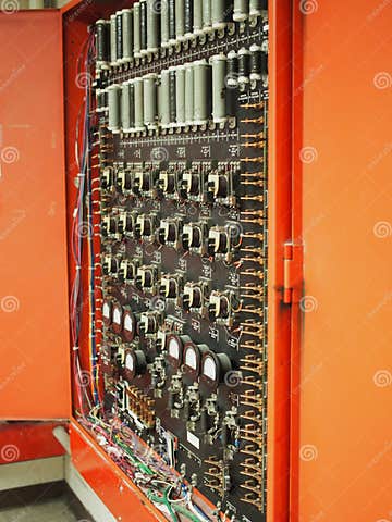 Analog Fire Alarm Panel from 1970 S Stock Photo - Image of relays ...